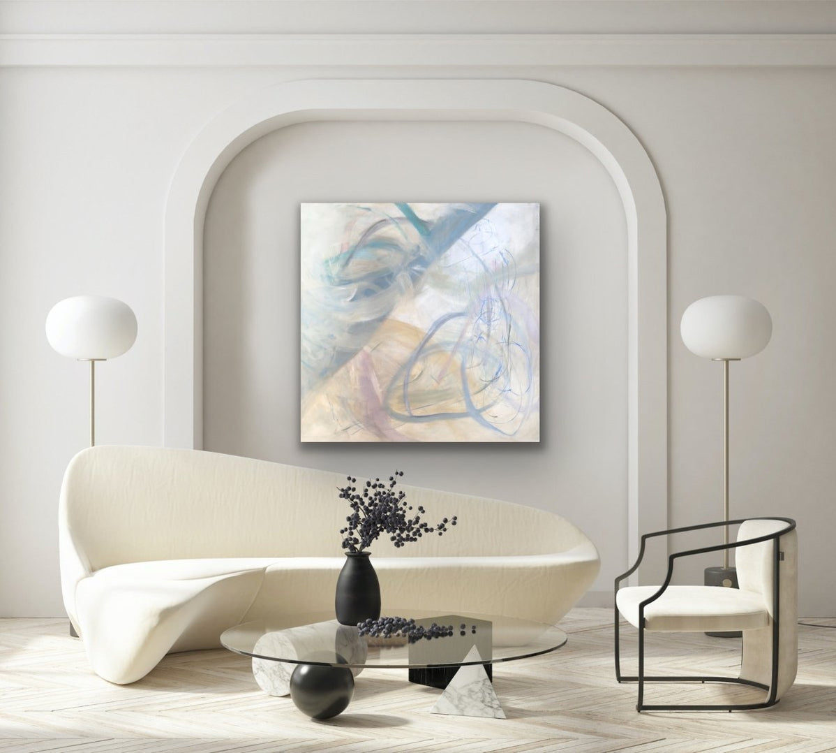 3 Tips on How to Hang Artwork Above Your Sofa or Mantle– Liza Pruitt