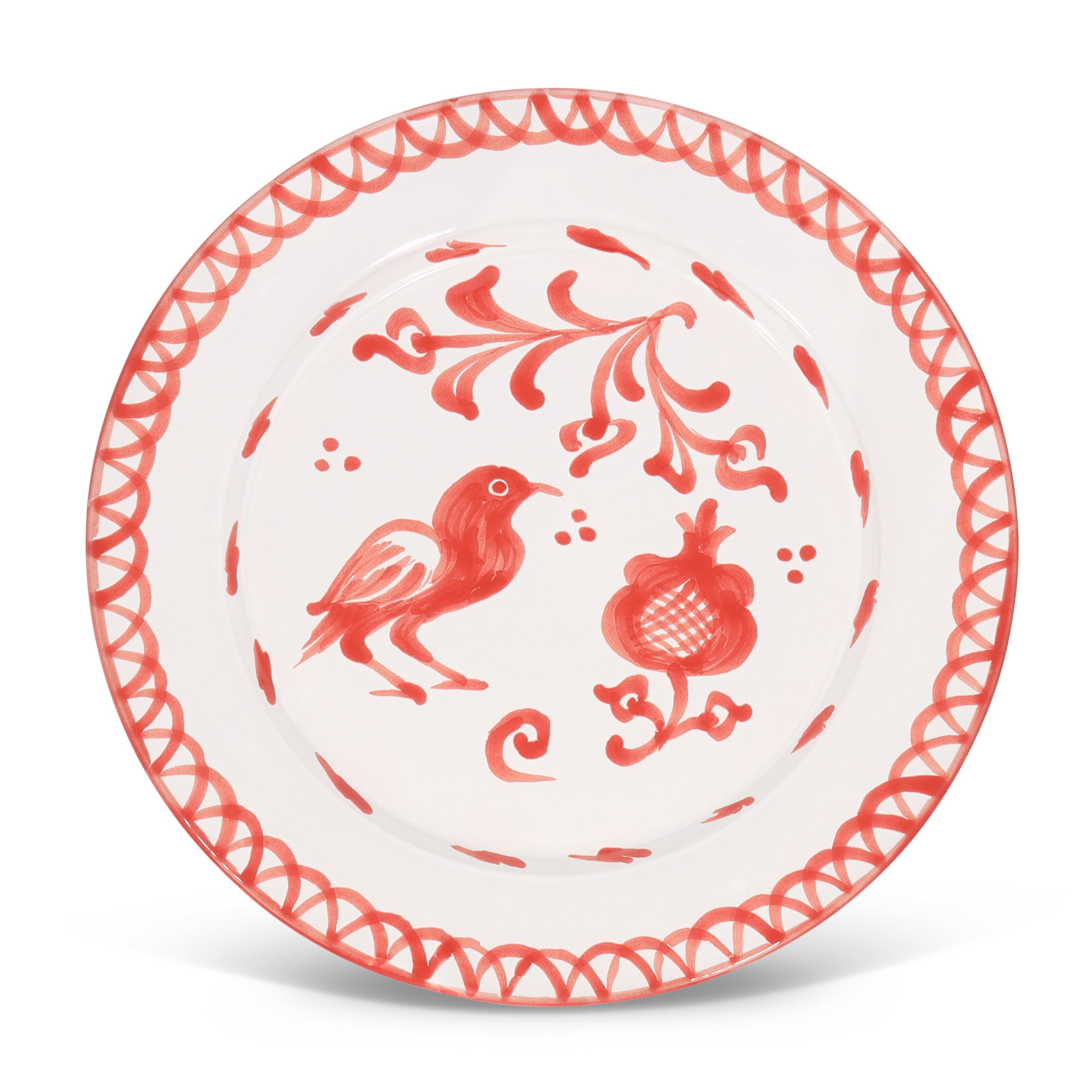 Dinner plate with hand painted designs– Liza Pruitt