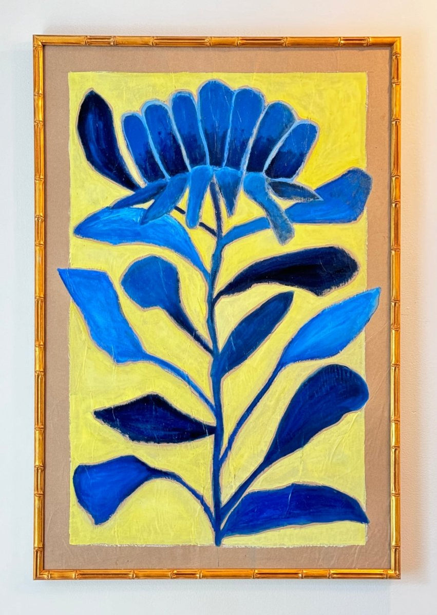 The Deep Blue Jewel No.1 | 36" x 24" | Framed - Liza Pruitt