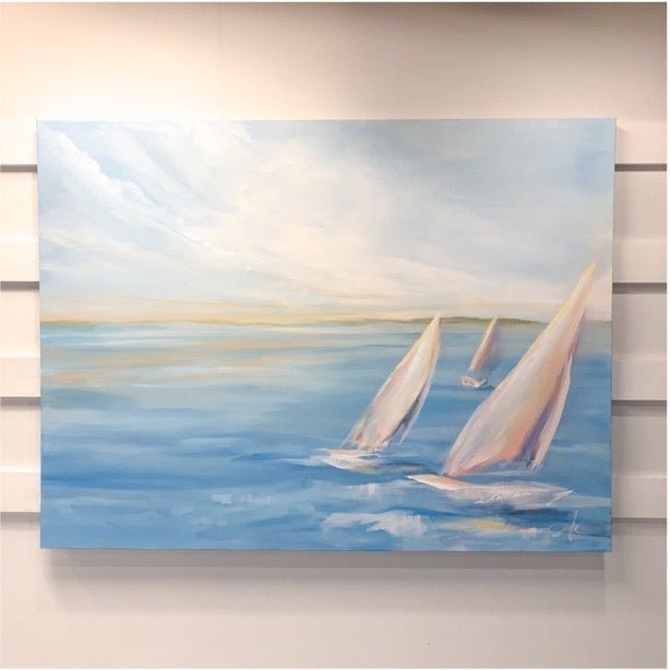 Cast Your Sail | 36" h x 48" w - Liza Pruitt