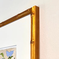 Periwinkle & Beige Flora II | 14" h x 11" w | Framed - Liza Pruitt